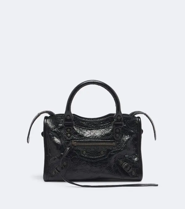 Balenciaga Le City Nano Leather Top-handle Bag - Black