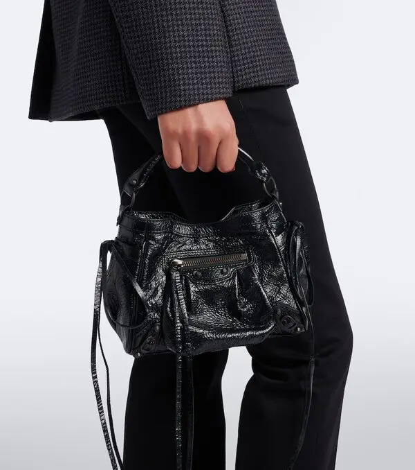 Balenciaga Le City Nano Leather Top-handle Bag - Black