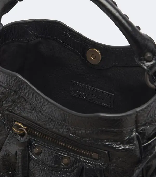 Balenciaga Le City Nano Leather Top-handle Bag - Black