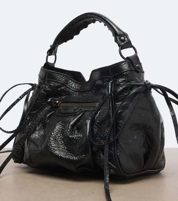 Balenciaga Le City Nano Leather Top-handle Bag - Black