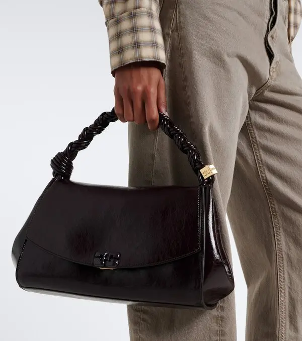 GANNI Very Bou Top-handle Bag - Brown