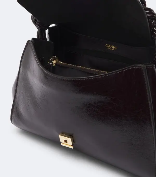 GANNI Very Bou Top-handle Bag - Brown