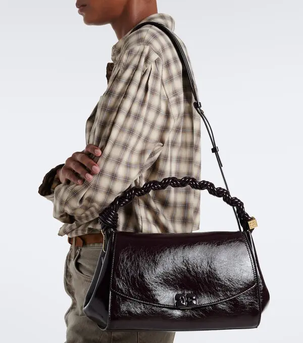 GANNI Very Bou Top-handle Bag - Brown