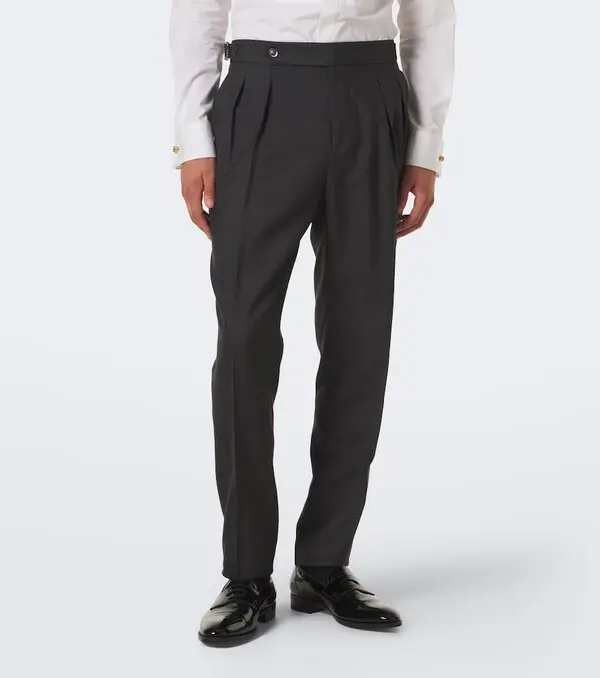 Brunello Cucinelli Silk Tuxedo Pants