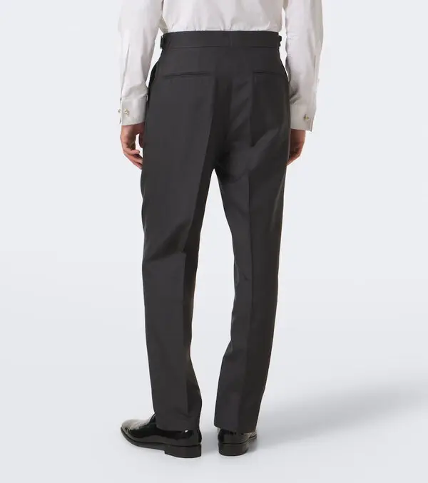 Brunello Cucinelli Silk Tuxedo Pants