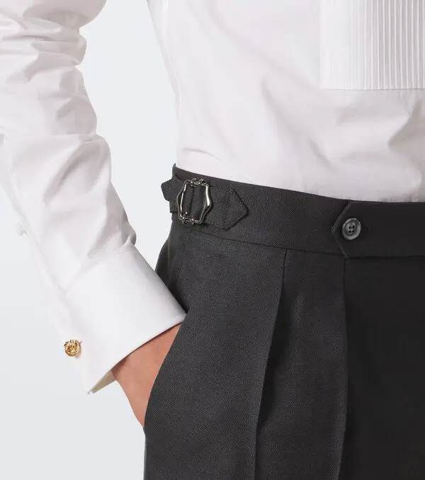 Brunello Cucinelli Silk Tuxedo Pants