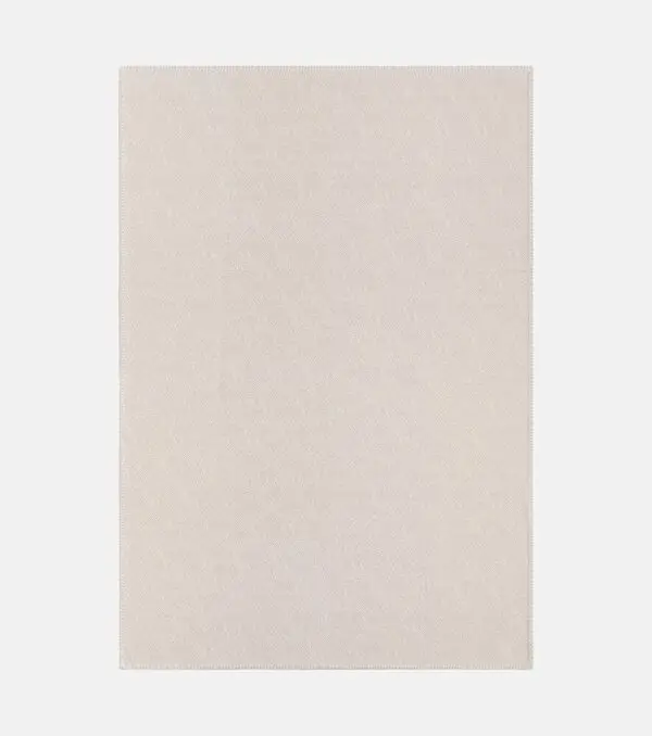 Missoni Camelia Chevron Wool And Cashmere Throw - Beige