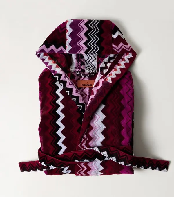 Missoni Giacomo Chevron Cotton Terry Bathrobe