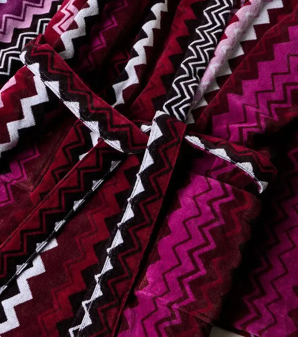 Missoni Giacomo Chevron Cotton Terry Bathrobe