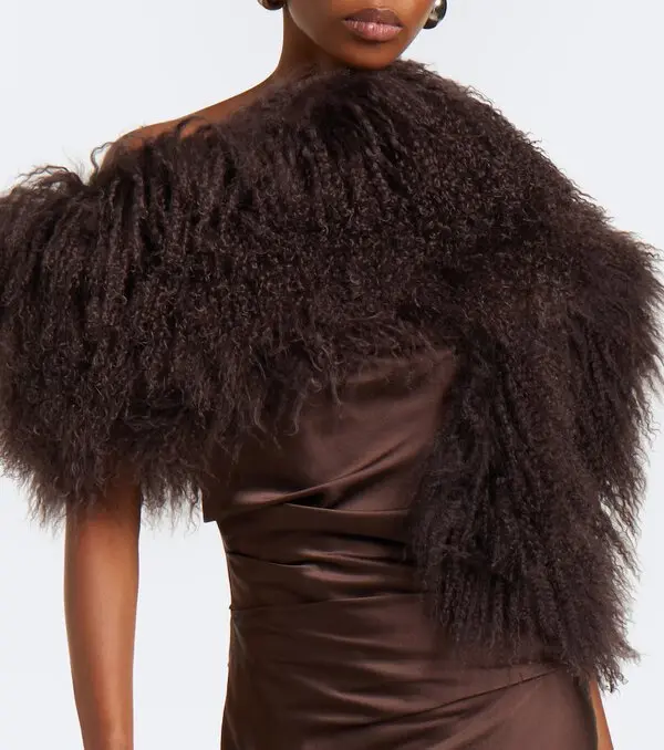 DE LA VALI Zeraphine Shearling Scarf