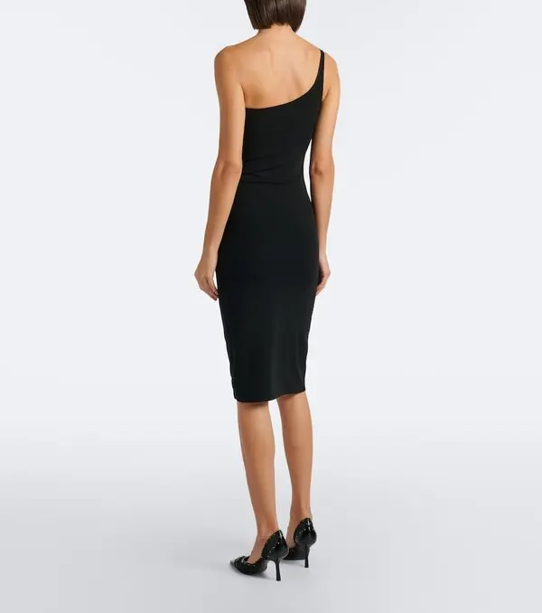 Gucci One-shoulder Crêpe Jersey Midi Dress