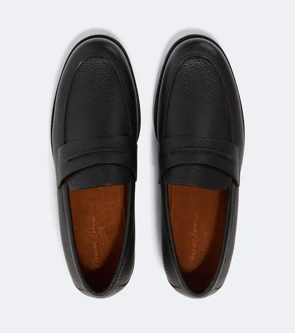 Zegna Pioggia Leather Loafers