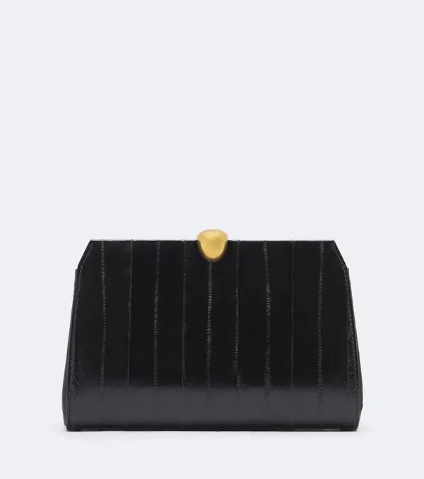 Nour Hammour Lou Eel Leather Clutch