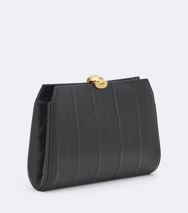 Nour Hammour Lou Eel Leather Clutch