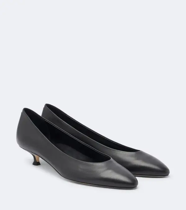 AeydĒ Corinne Leather Pumps - Black