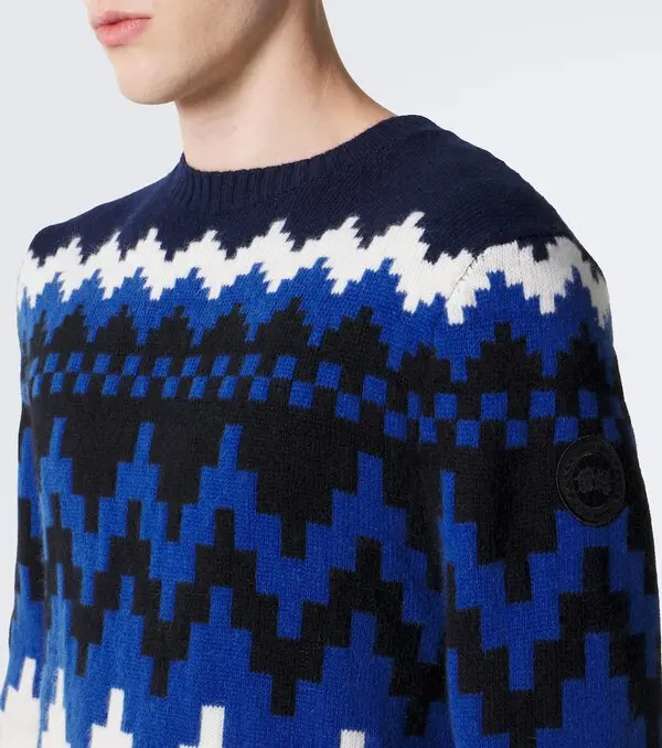 Canada Goose Eri Intarsia Wool And Alpaca Sweater