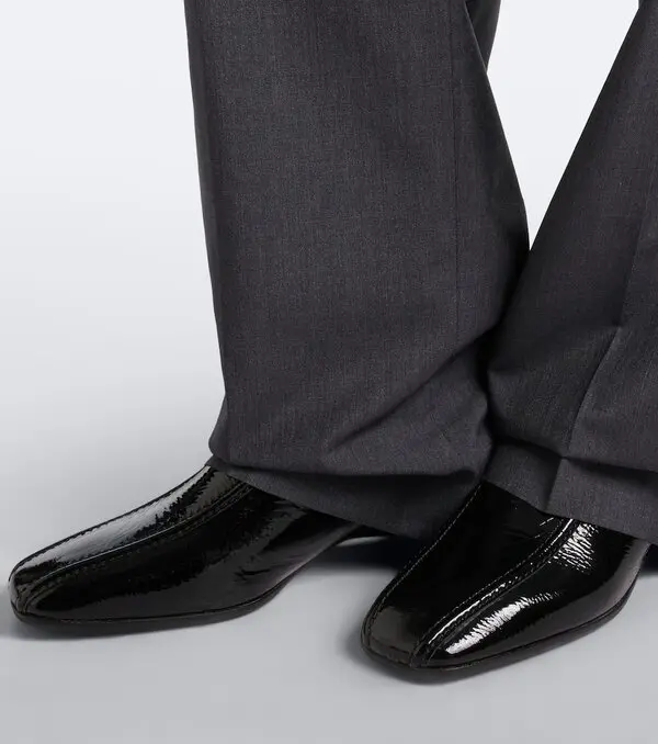 Prada Patent Leather Ankle Boots