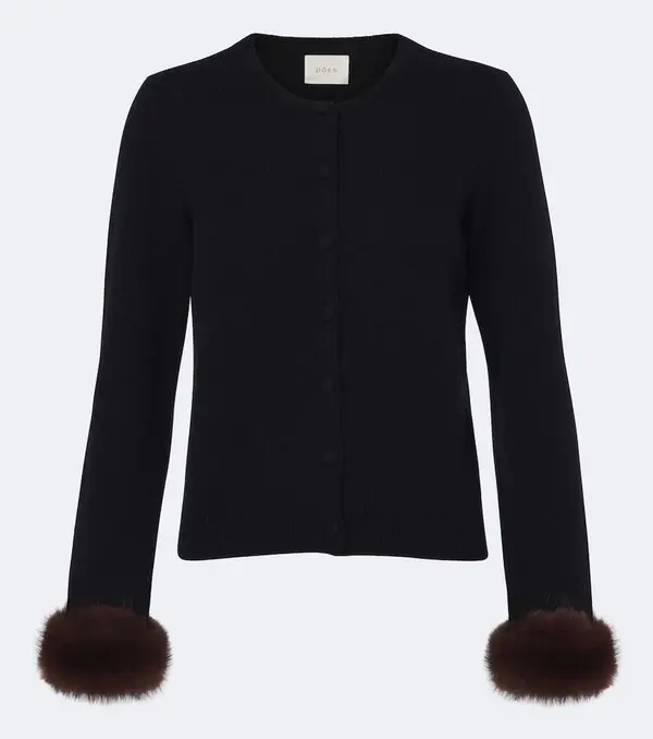DÔEN Clara Cashmere Cardigan - Black