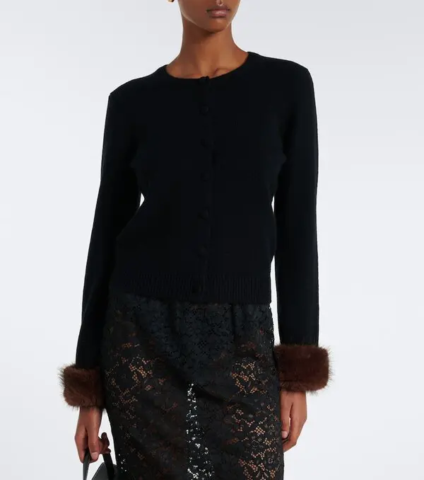 DÔEN Clara Cashmere Cardigan - Black