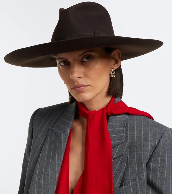 Valentino Garavani Vlogo Cashmere Felt Fedora