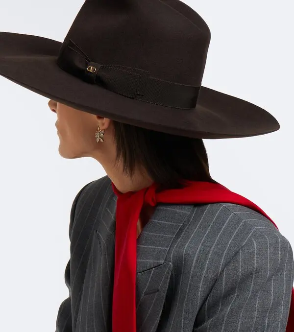 Valentino Garavani Vlogo Cashmere Felt Fedora
