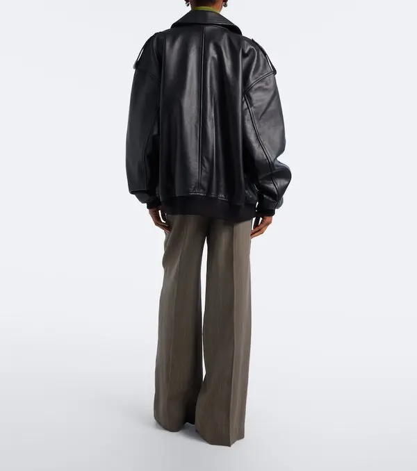 THE FRANKIE SHOP Brickell Pinstripe Wide-leg Pants