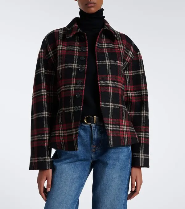 Polo Ralph Lauren Plaid Wool-blend Tweed Jacket
