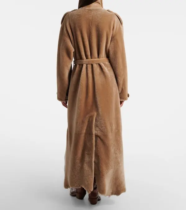 Gabriela Hearst Tellus Double-breasted Shearling Coat