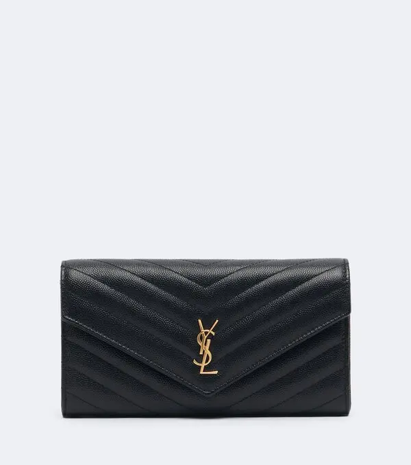 Saint Laurent Cassandre Large Matelassé Leather Wallet