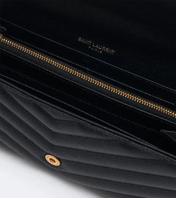 Saint Laurent Cassandre Large Matelassé Leather Wallet
