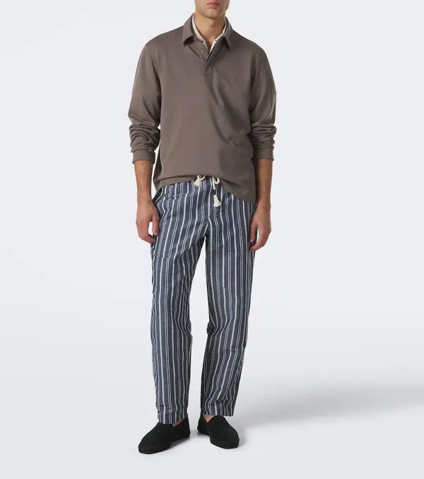 Orlebar Brown Sonoran Linen And Cotton Canvas Wide-leg Pants
