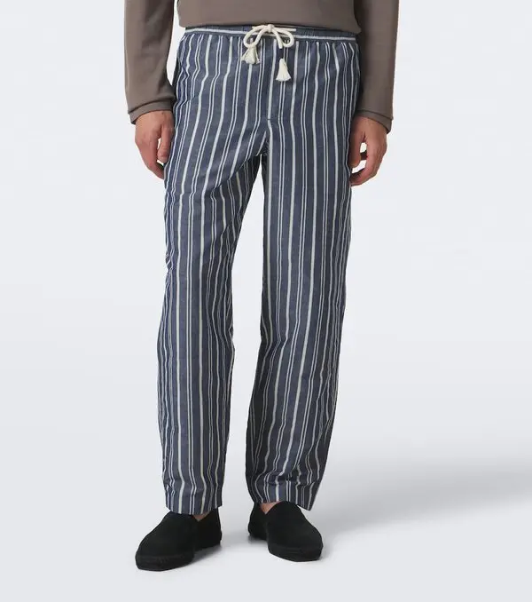 Orlebar Brown Sonoran Linen And Cotton Canvas Wide-leg Pants