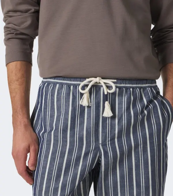 Orlebar Brown Sonoran Linen And Cotton Canvas Wide-leg Pants