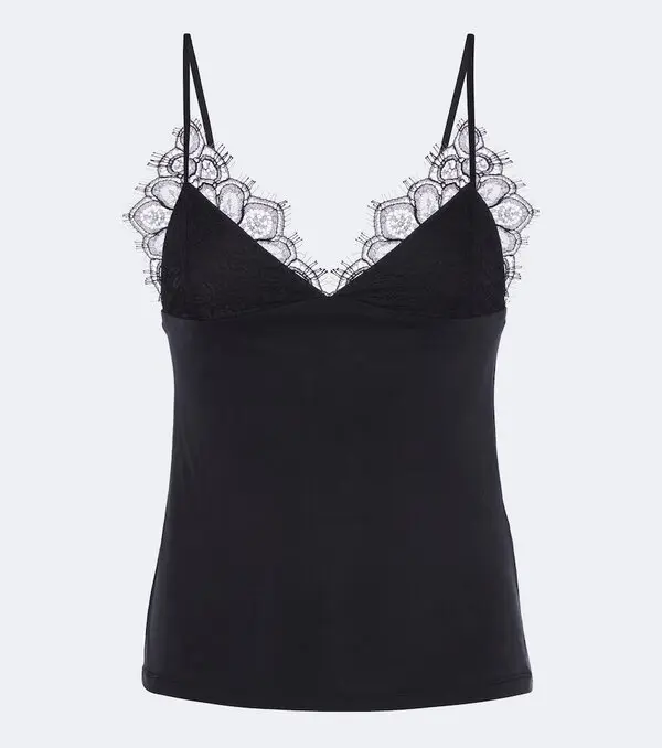 Coperni Lace-trimmed Camisole - Black
