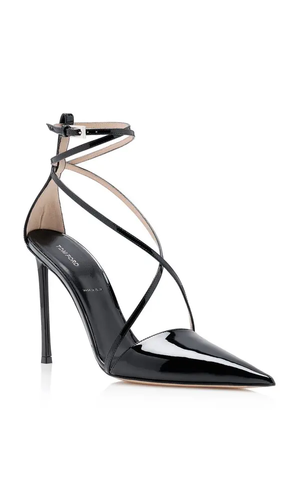 TOM FORD 105mm Patent Leather Lia Pump