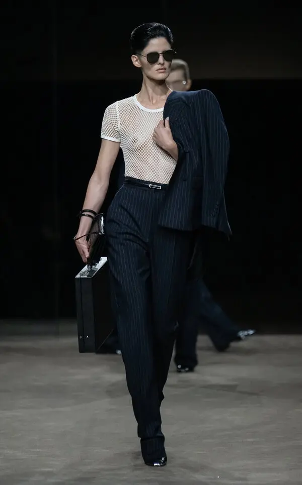 TOM FORD Pinstriped Wool Cigarette Pants