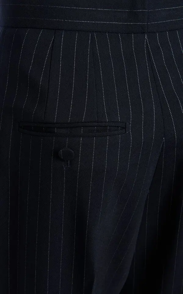 TOM FORD Pinstriped Wool Cigarette Pants