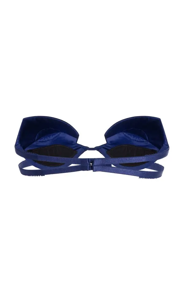 TOM FORD Silk Duchesse Strapless Evening Bra - Blue