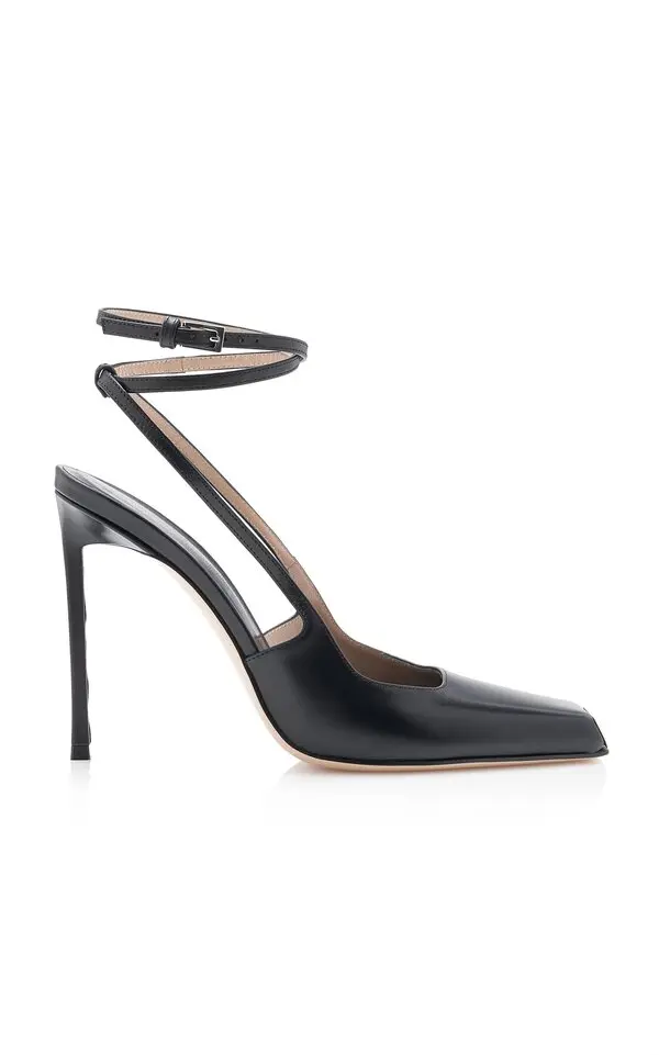 TOM FORD 105mm Prism Ankle Strap Pump - Black