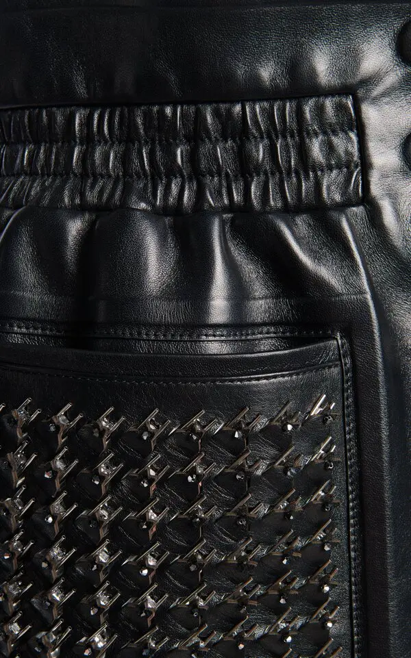 TOM FORD Embroidered Nappa Lambskin Mini Skirt