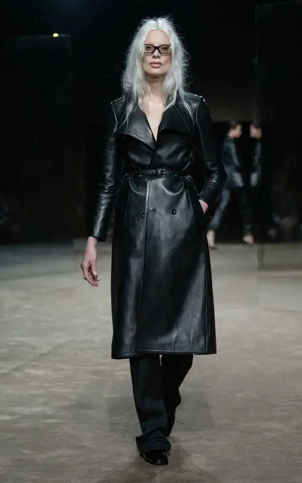 TOM FORD Phantom Nappa Lambskin Long Trenchcoat