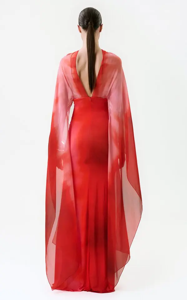 Silvia Tcherassi Kendra Silk-blend Maxi Dress