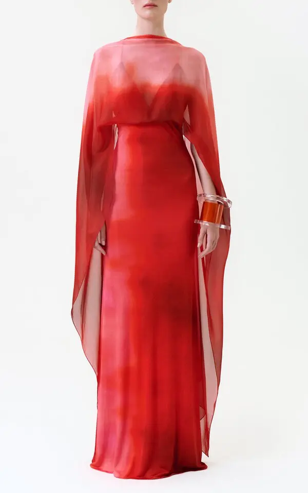 Silvia Tcherassi Kendra Silk-blend Maxi Dress