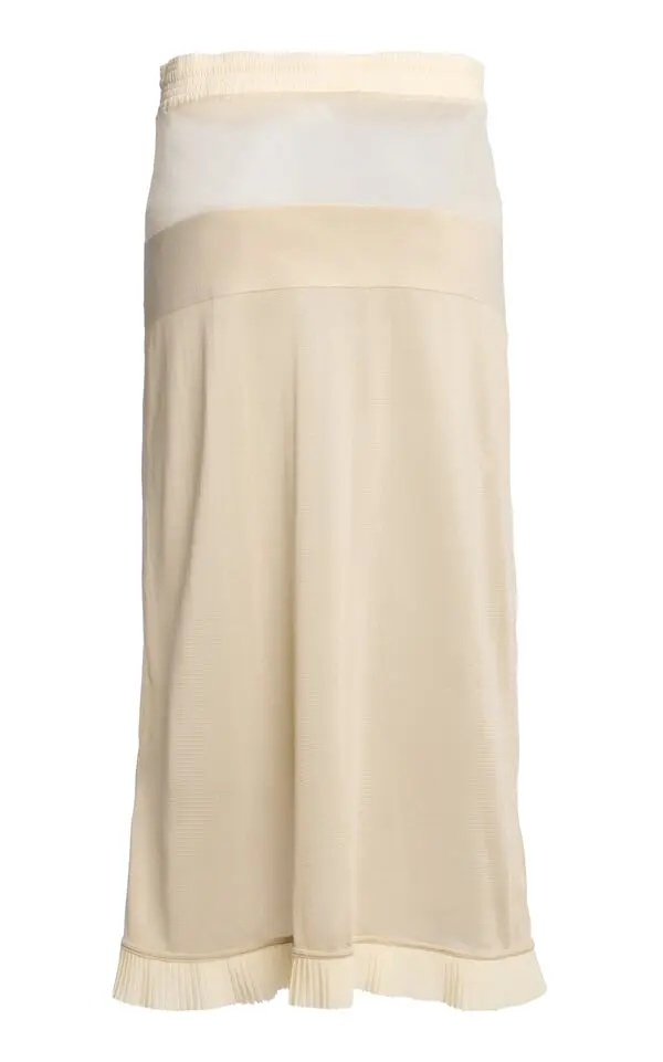 TOM FORD Sheer Silk Knit Tube Midi Skirt