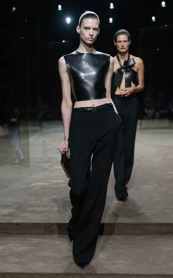TOM FORD Nappa Lambskin Open Back Top