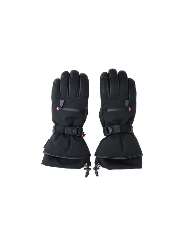 Moncler Padded Logo Gloves - Black