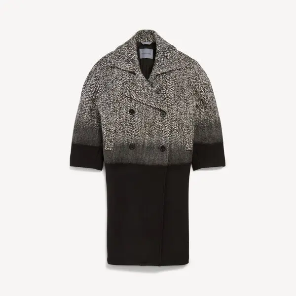 Balenciaga Long Cocoon Coat - Black