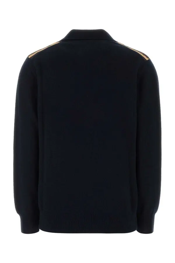 Etro Midnight Wool Blend Polo Shirt