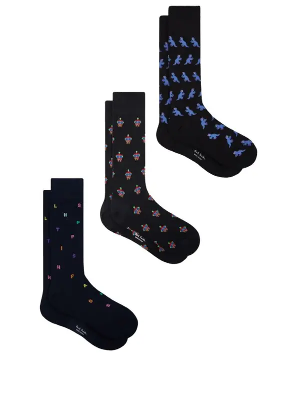 Paul Smith Socks 3-pack "cracker Nov - Multi