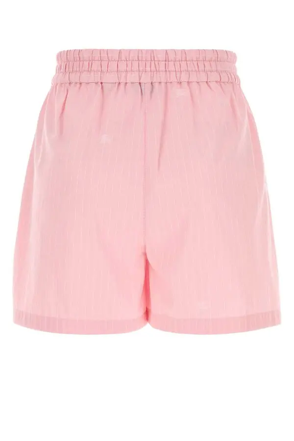 Burberry Embroidered Poplin Shorts